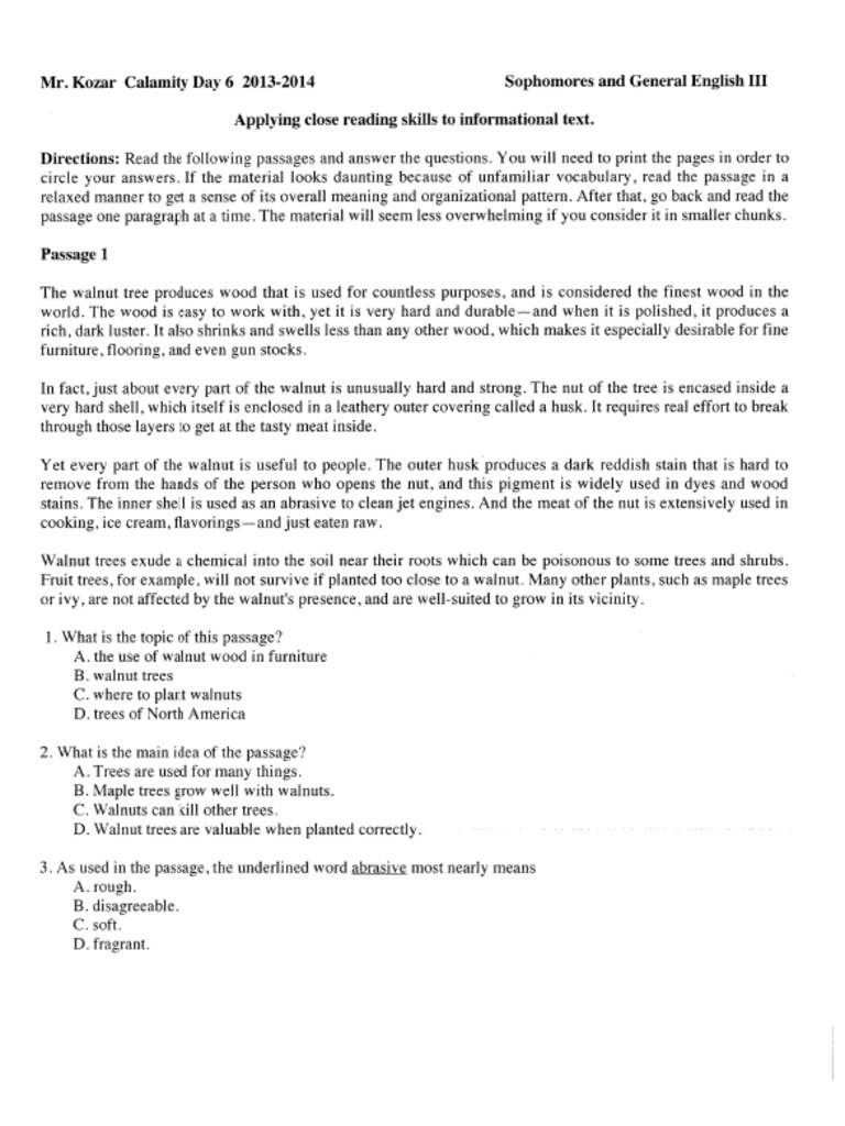 Kozar Calamity Day 6 English | PDF