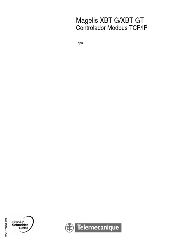 Magelis Modbus TCP Ip | PDF | Dirección IP | Poco