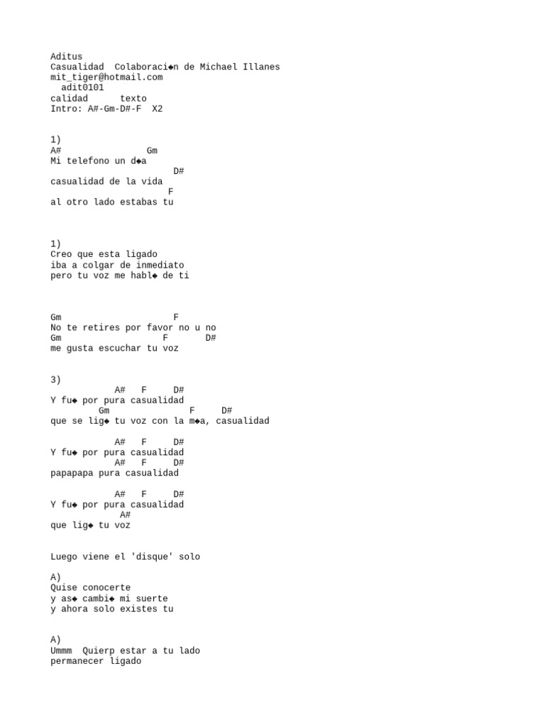 Aditus Casualidad | PDF