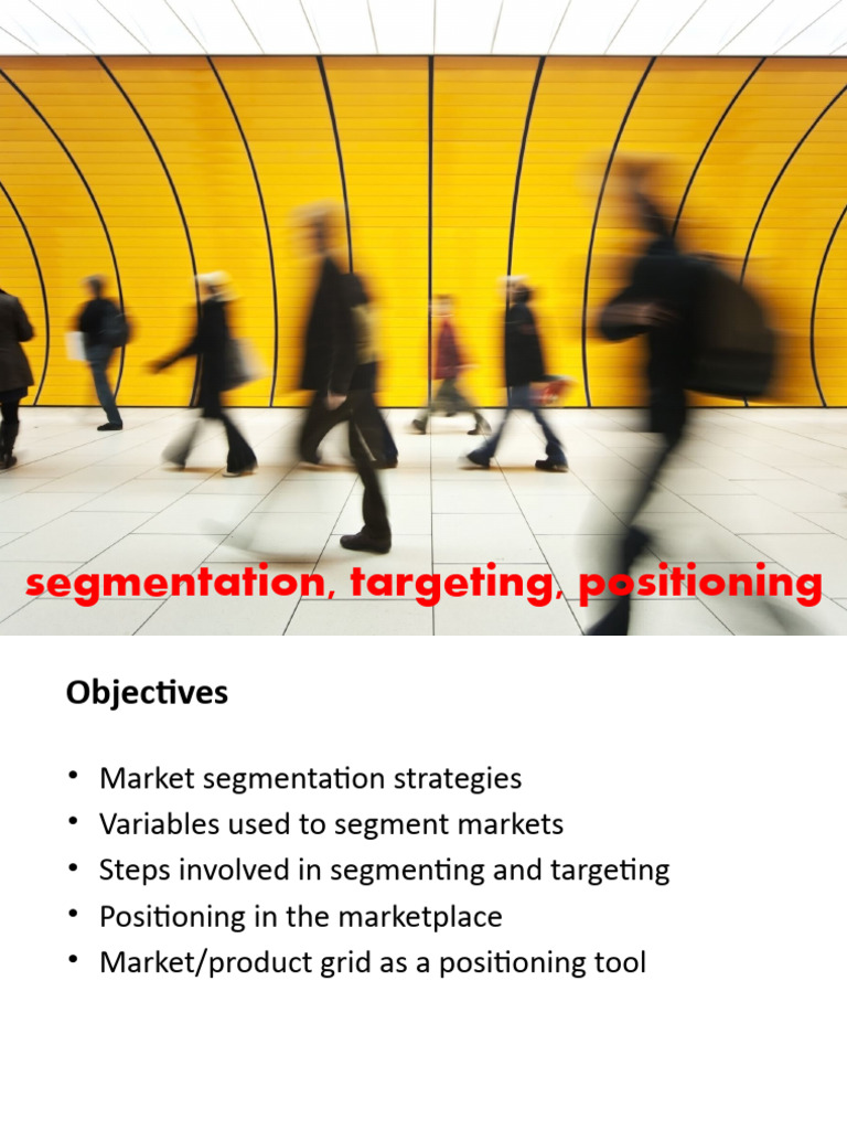 Mktg260 Mod4 Segmentation Targeting Positioning Pdf Market