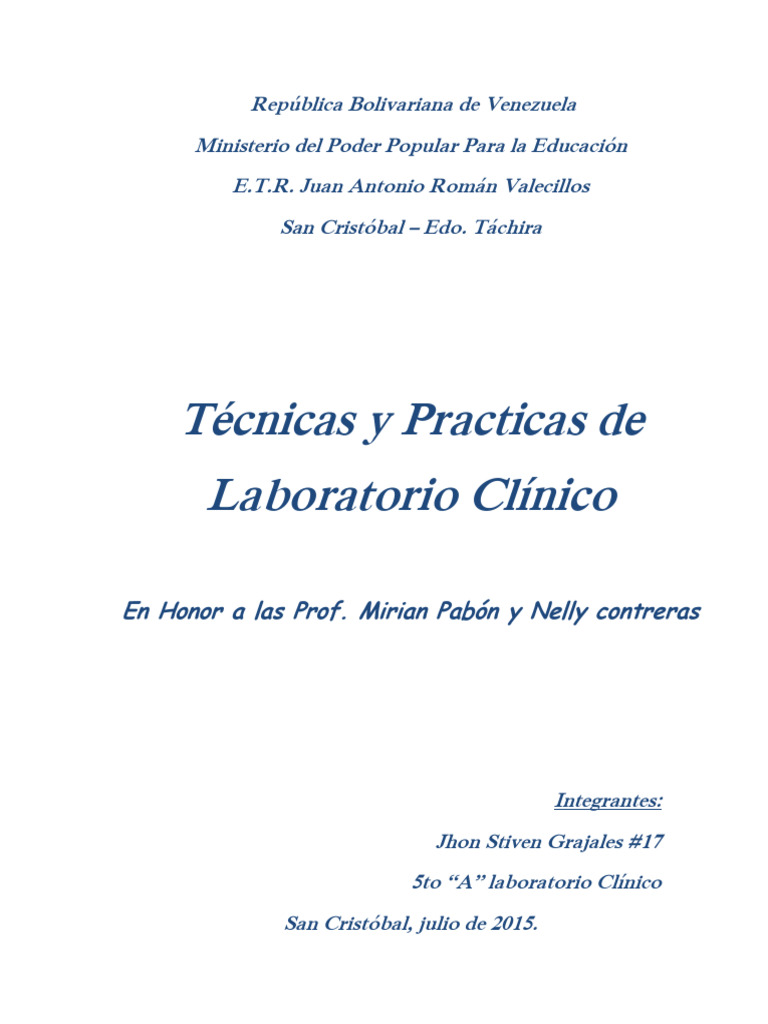 Libreta de Laboratorio | PDF | Tipo de sangre | Sangre