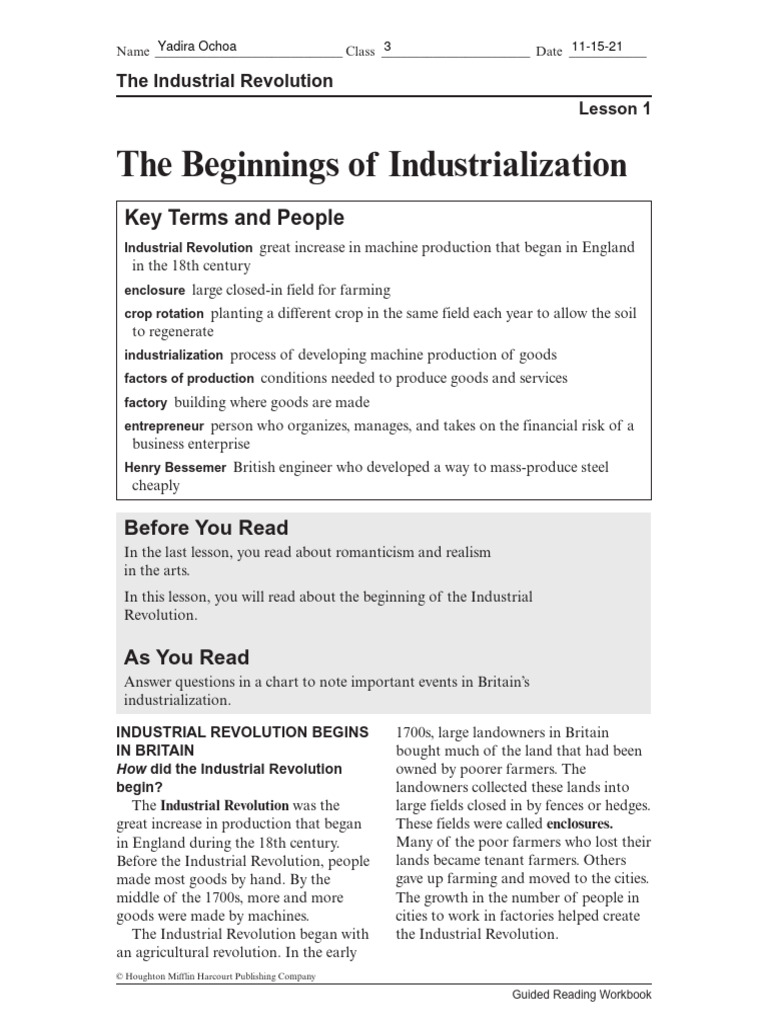 The Beginnings of Industrialization | PDF | Industrial Revolution ...
