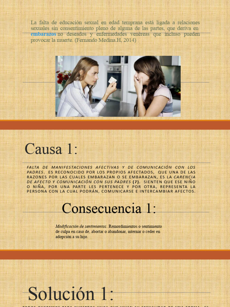 Causas, Consecuencias y Soluciones Sobre La Falta de Informacion de Las ...