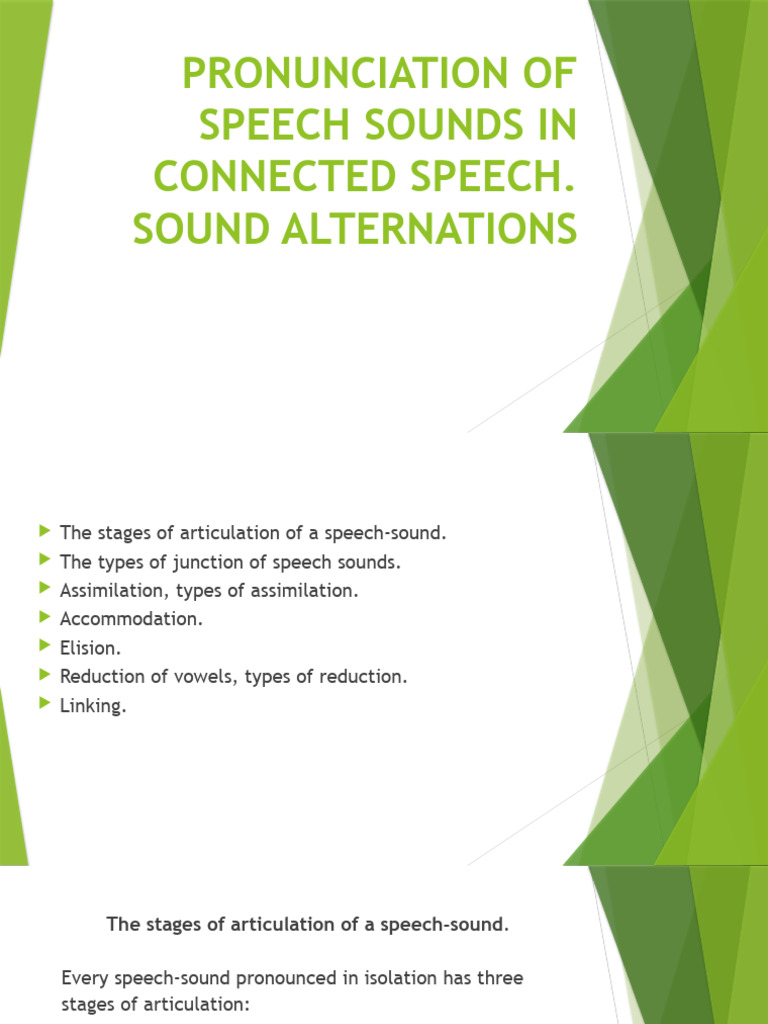 Phonetics (Practical) Sounds in Connected Speech | PDF