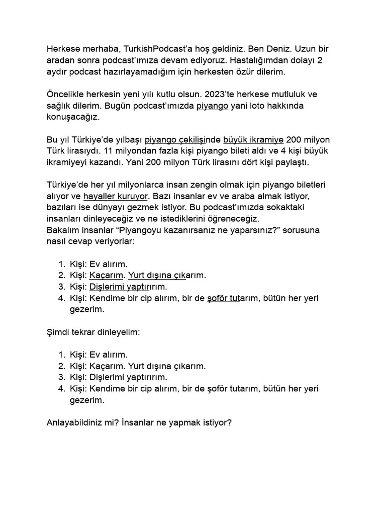 TP B1-B2 Piyango | PDF