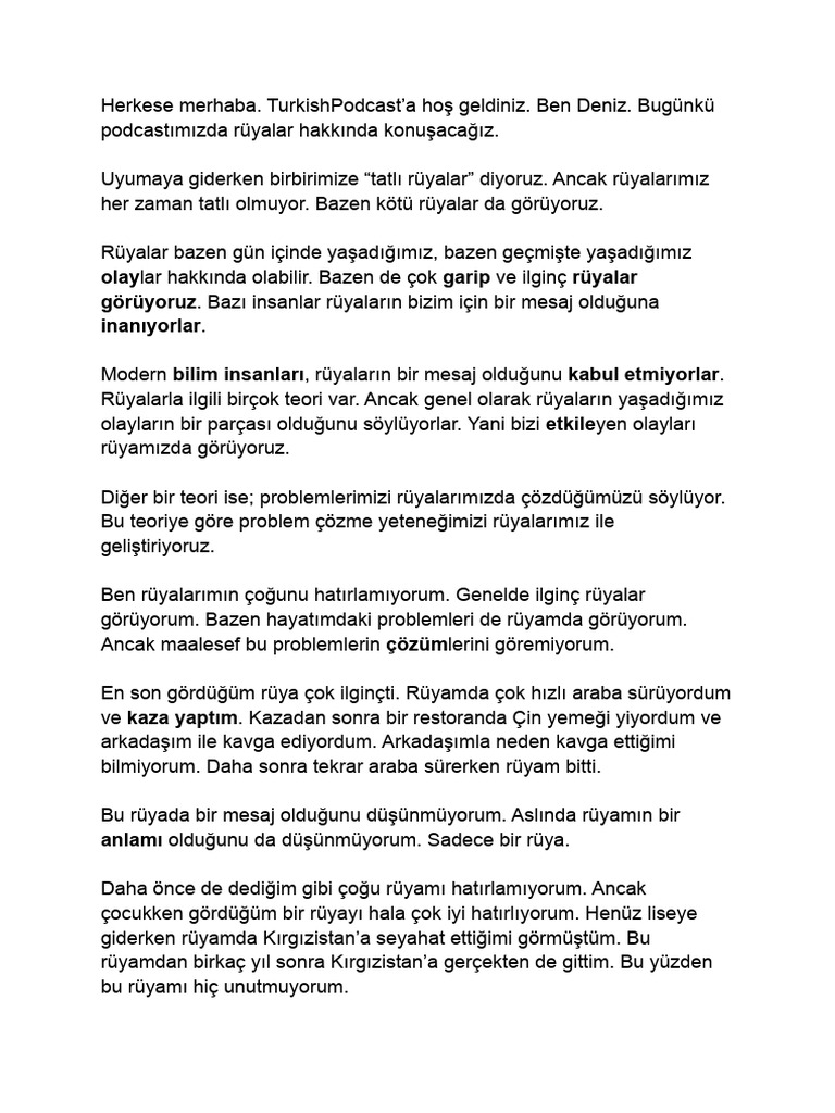 TP B1-B2 Tatlı Rüyalar | PDF