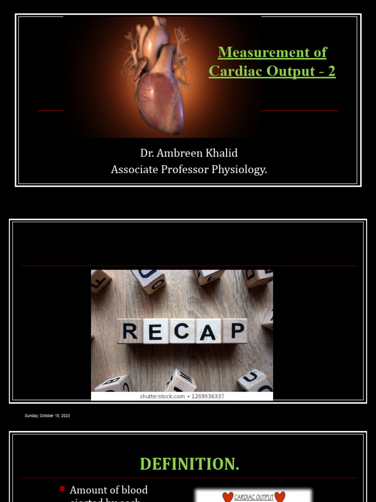 2.cardiac Output 17 | PDF | Heart | Physiology