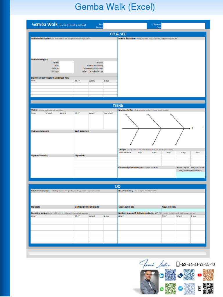 Gemba Walk Excel ? 1691887407 | PDF