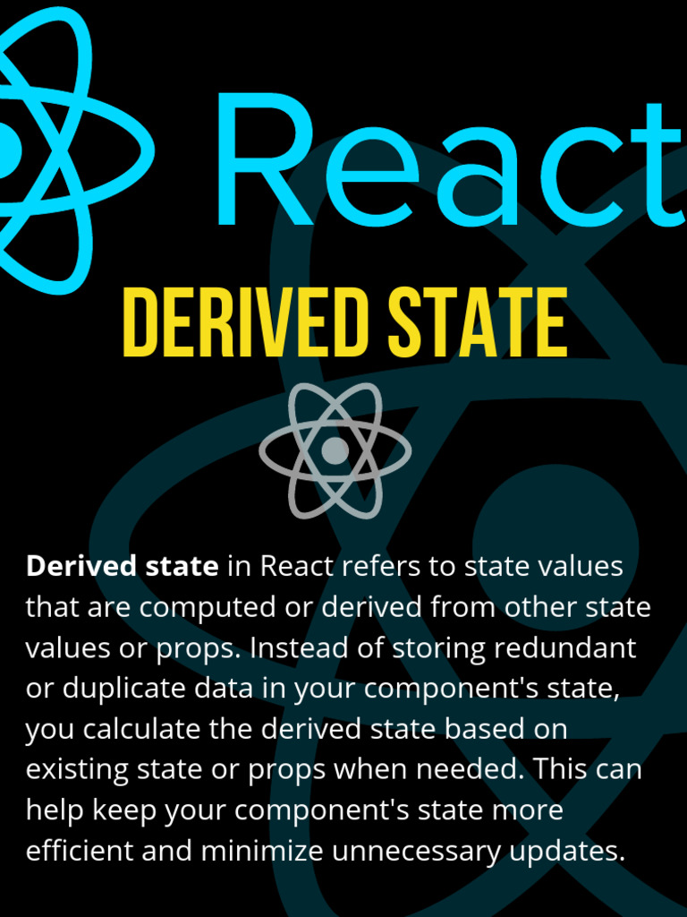 Derived State In React Pdf