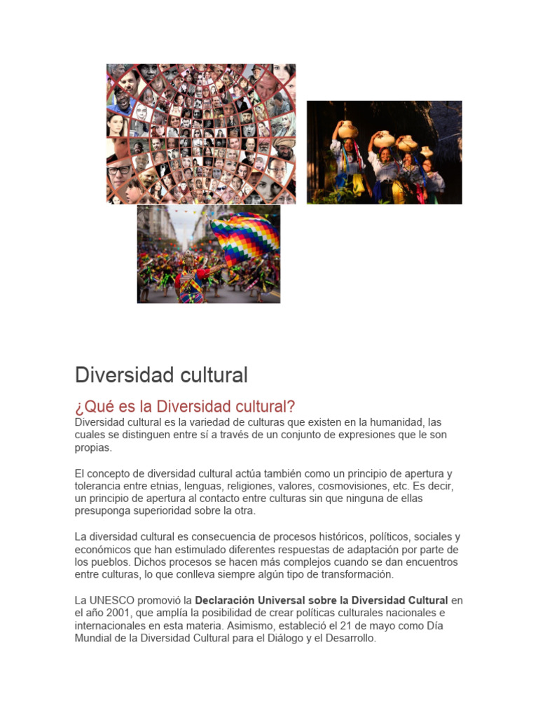 Diversidad Cultural | PDF