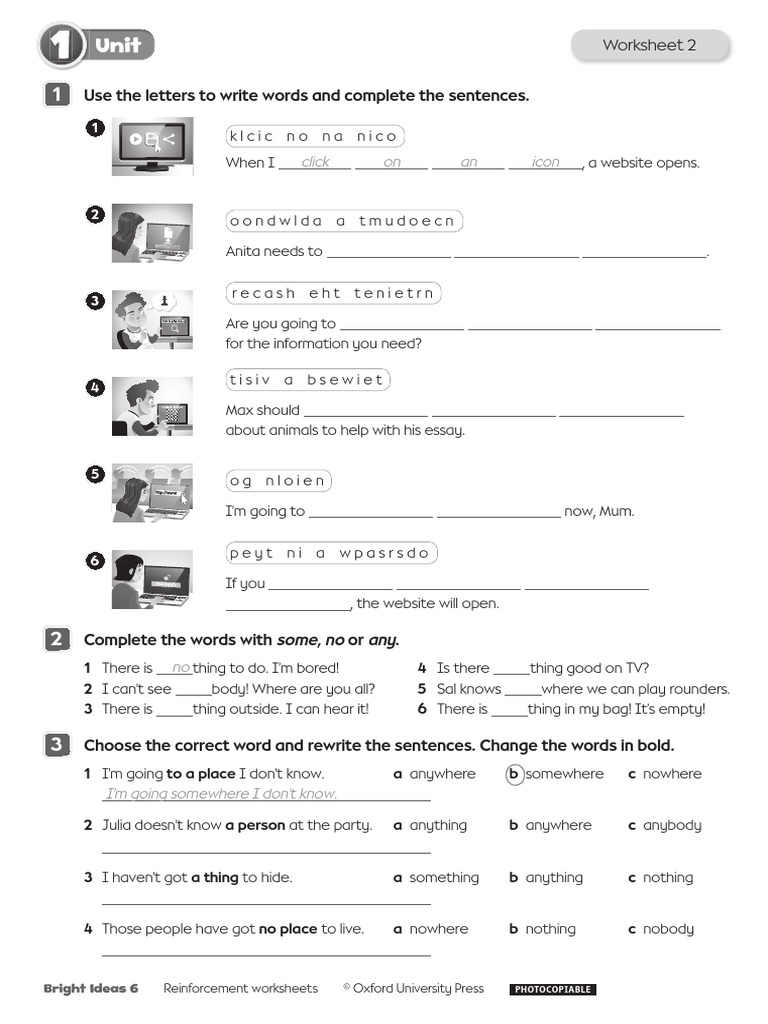 Worksheet English | PDF