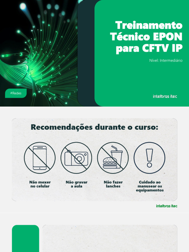 Treinamento Técnico de EPON para CFTV IP | PDF
