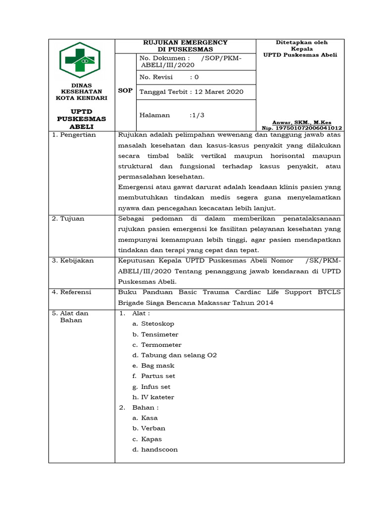 Rujukan Emergency | PDF