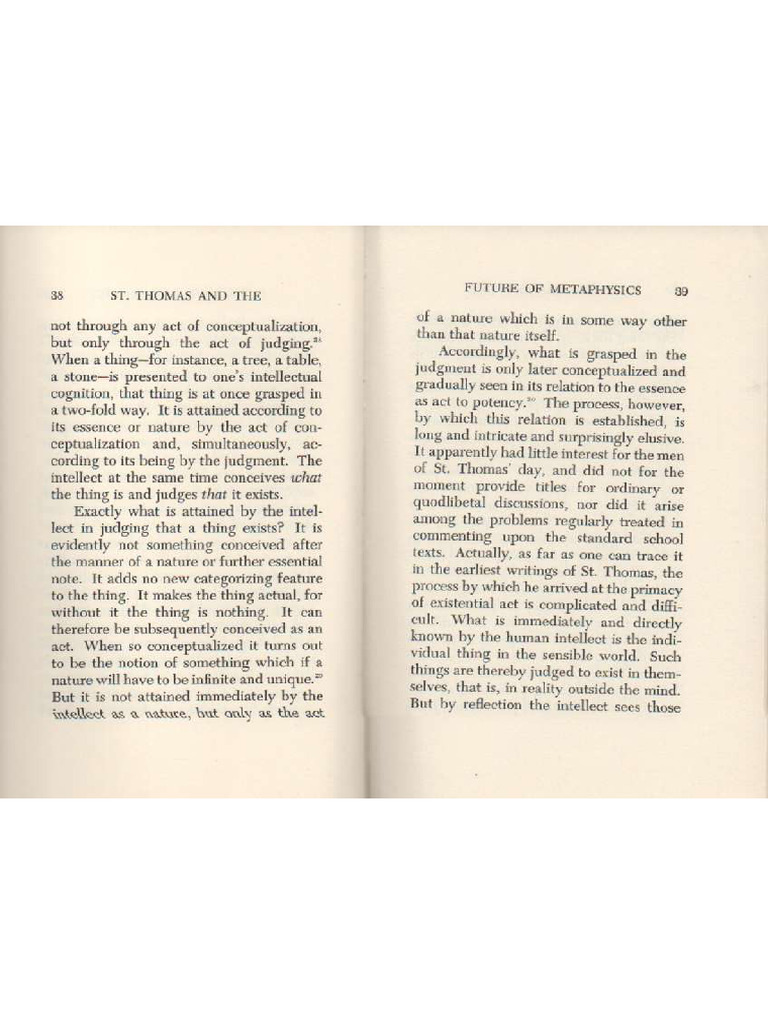ST Thomas and The Future of Metaphysics 2 | PDF
