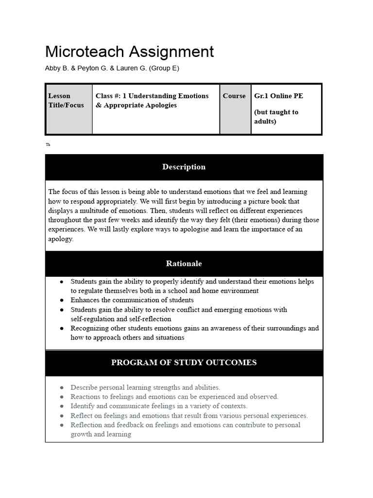 3508 Microteach | PDF | Emotions | Learning