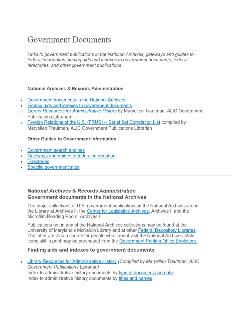 Government Documents | PDF | Congressional Research Service | Libraries