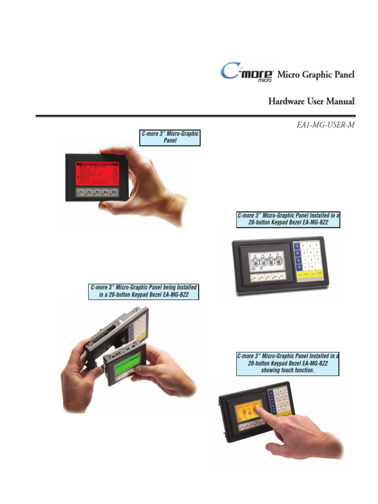 Display Bezel and Display UM | PDF | Programmable Logic Controller | Backlight