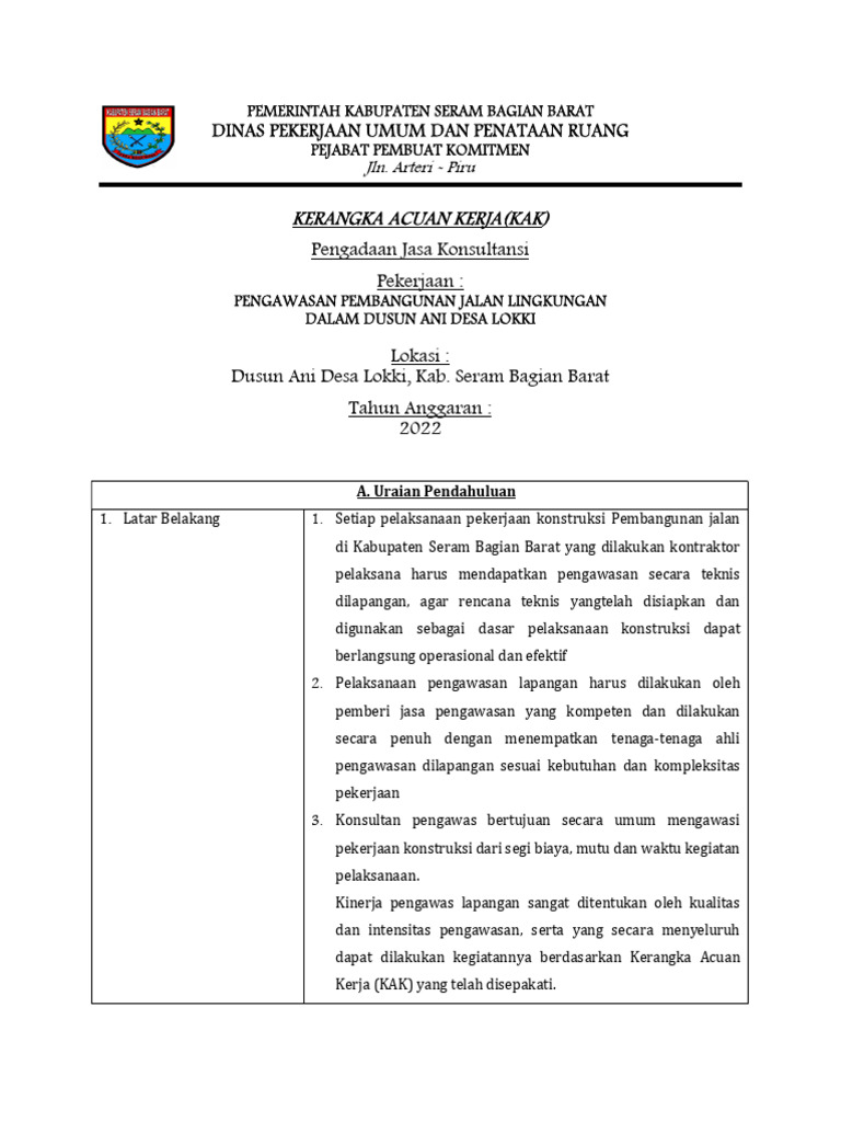 Kak Pws Jln Dusun Ani 2022 (2) | PDF