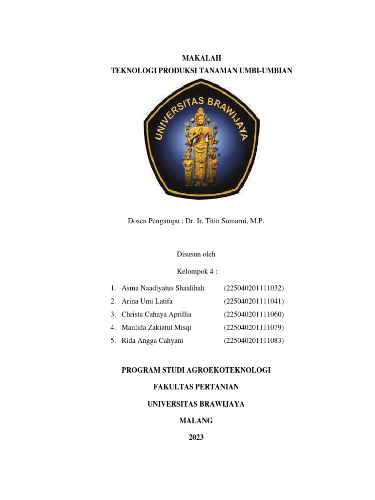 MAKALAH TPT 3 Kelompok 4 | PDF | Teknologi & Rekayasa