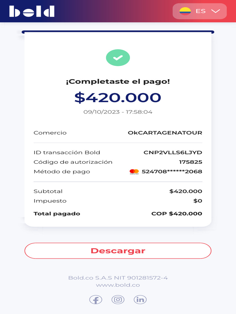 Paga Fácil y Seguro Con El Link de Pago Bold | PDF