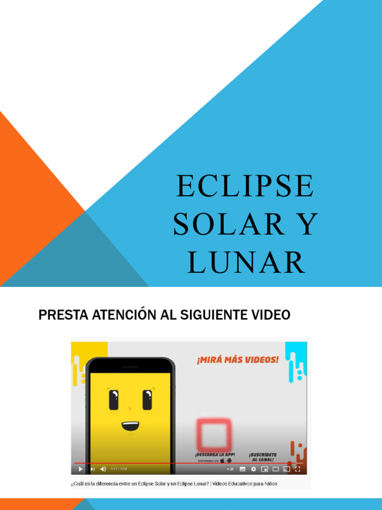 Eclipses Solar y Lunar para Niños | PDF