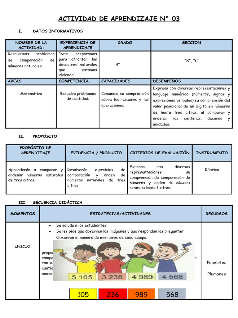 Practica para Cuarto B | PDF | Aprendizaje | Ciencia cognitiva