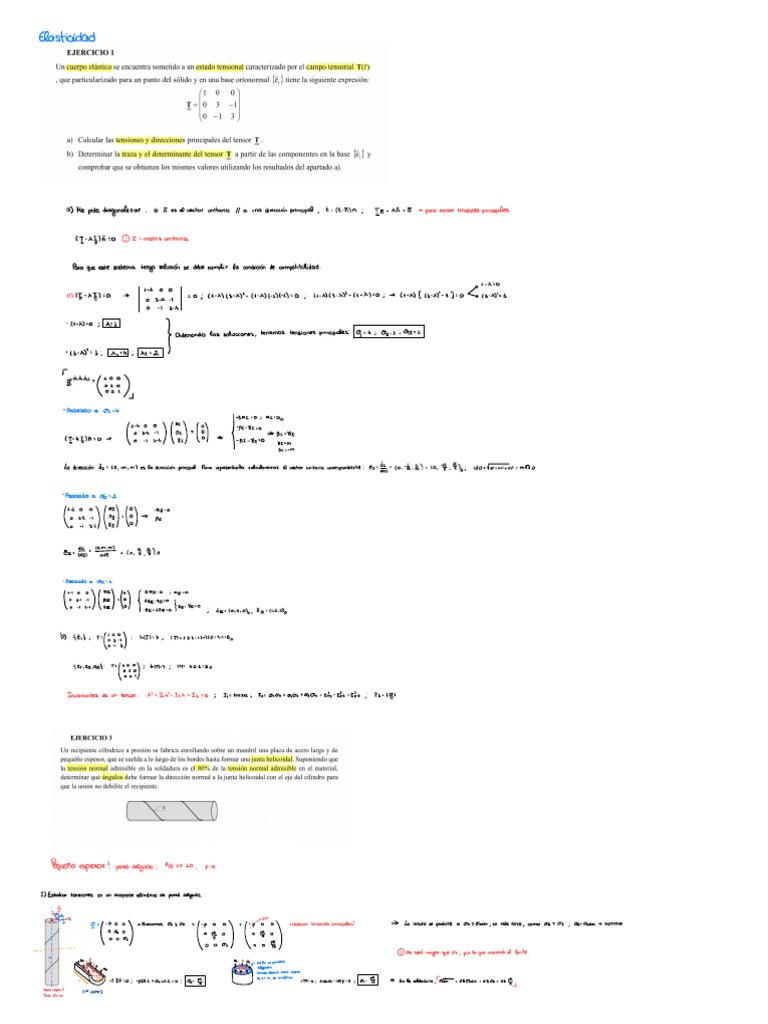 Ejer Cici Os | PDF | Álgebra lineal | Álgebra