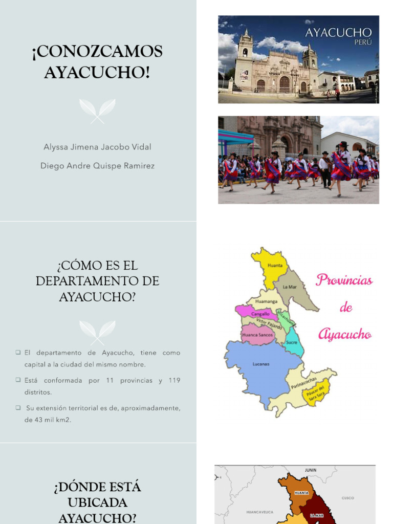 Conozcamos Ayacucho! | PDF