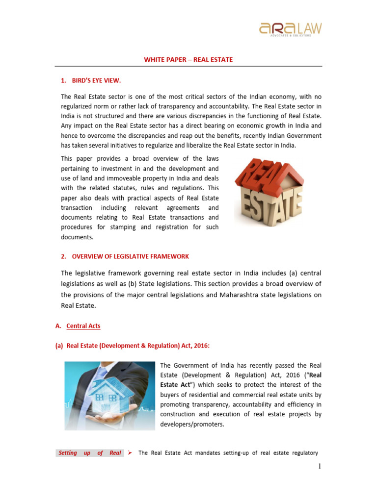 Real Estate White Paper | PDF | Real Estate Investment Trust | Capital ...