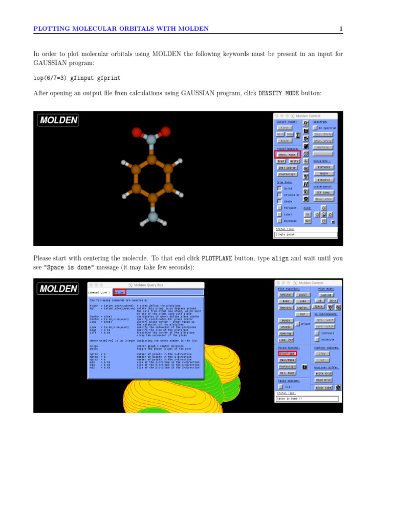 Molden Orbitals Howto en | PDF