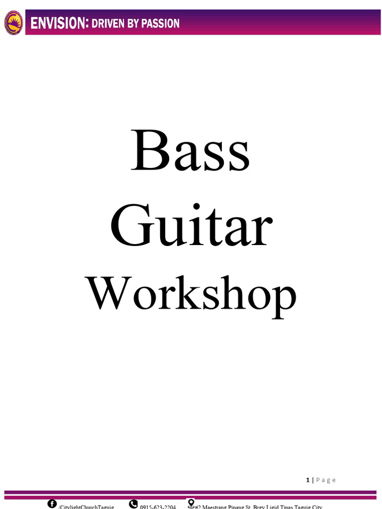Bass Guitar Workshop | PDF | Guitars | String Instruments