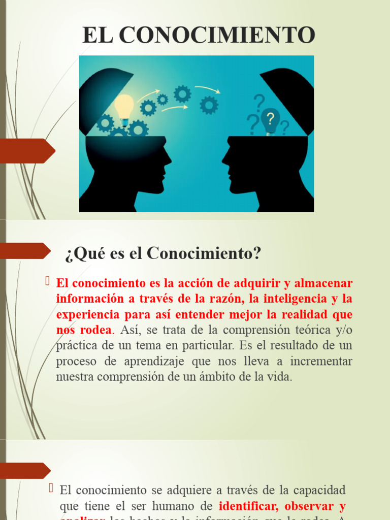 El Conocimiento | PDF