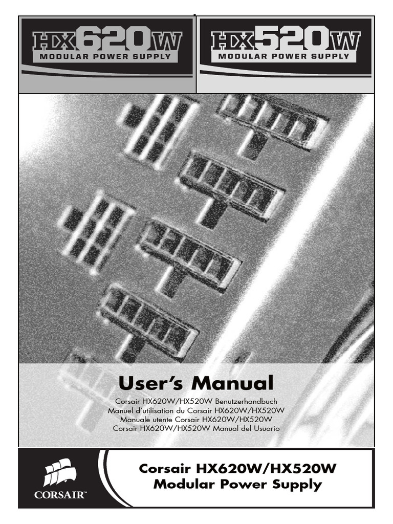 Corsair PSU English Manual | PDF