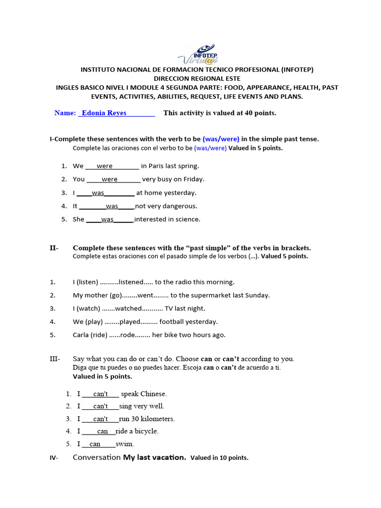 Tarea Modulo 4 SEGUNDA PARTE | PDF | Languages | Foreign Language Studies