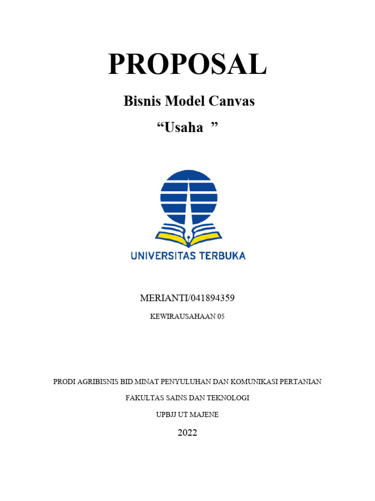 Proposal BMC | PDF