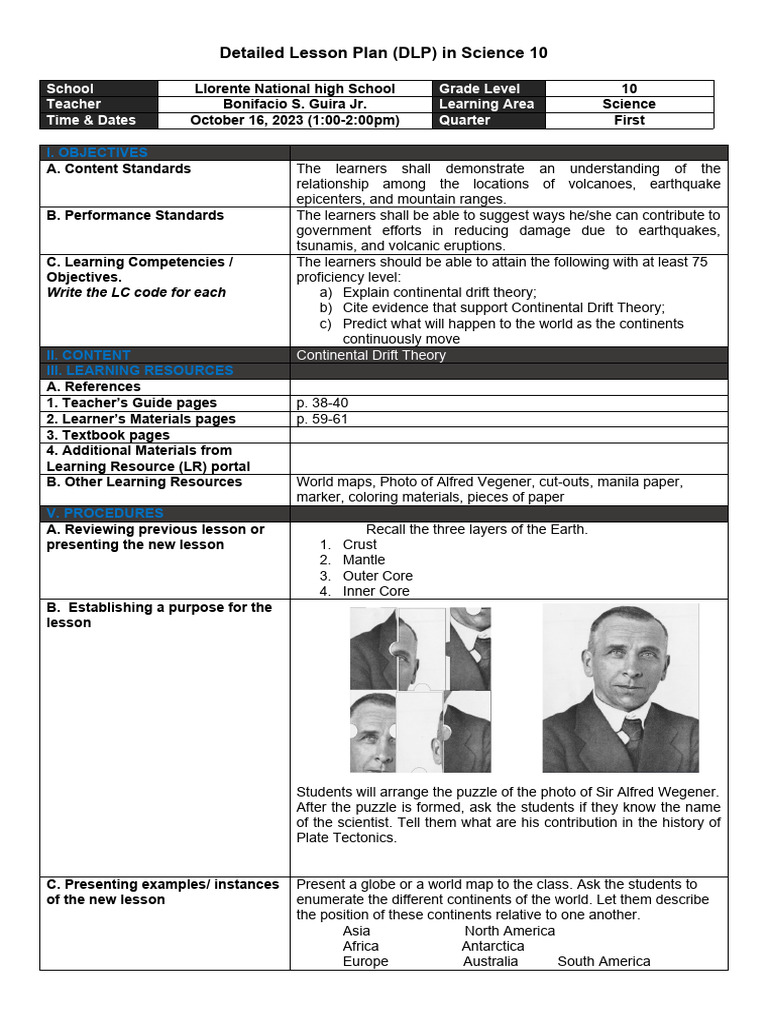 DLP Format | PDF | Plate Tectonics | Continent