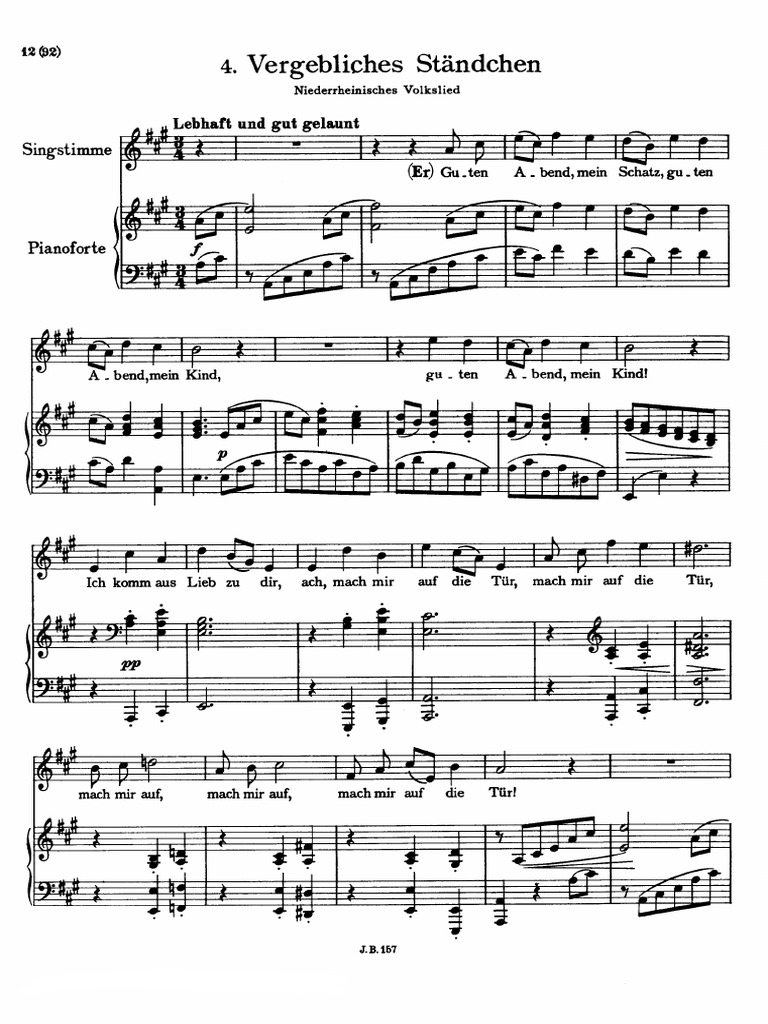 Vergabliches Standchen | PDF