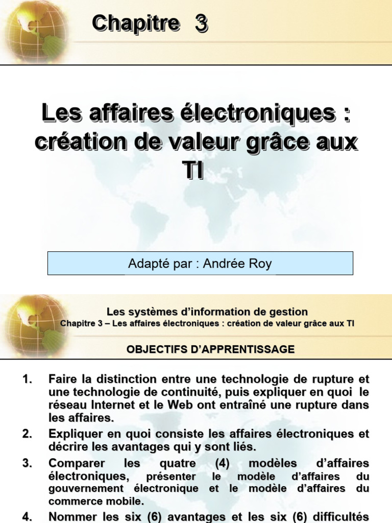 Chapitre 3 | PDF | Ordinateurs