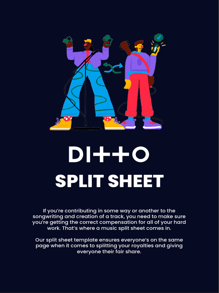 Ditto Music Royalty Split Sheet | PDF
