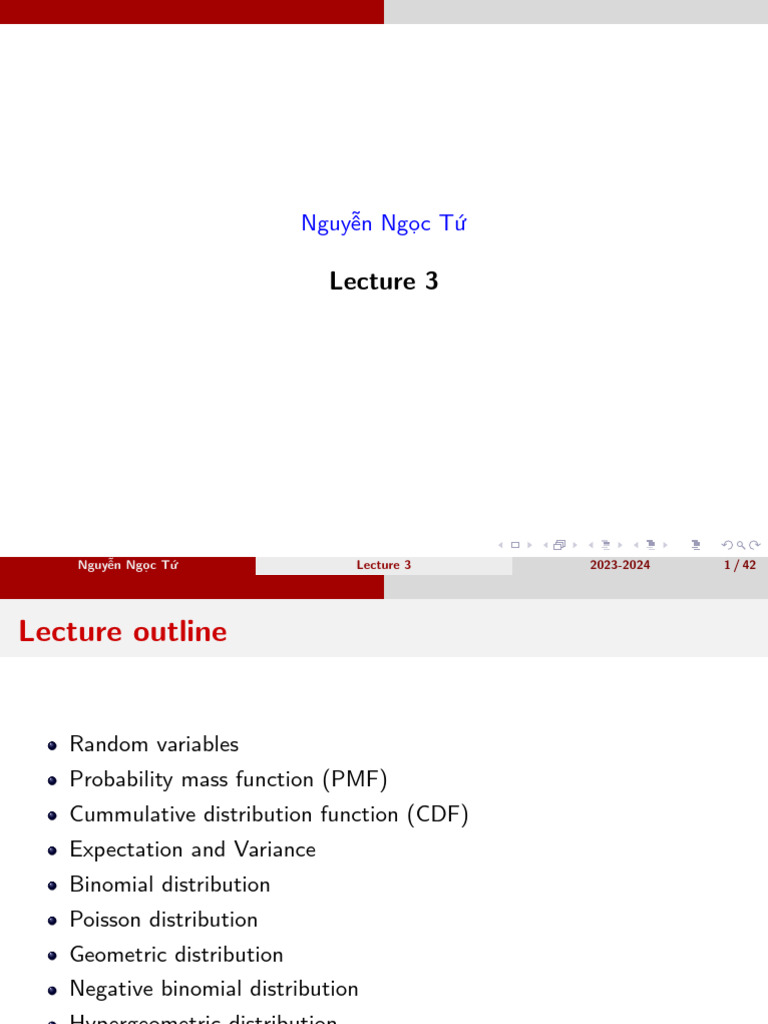 Probability & Random Variables | PDF