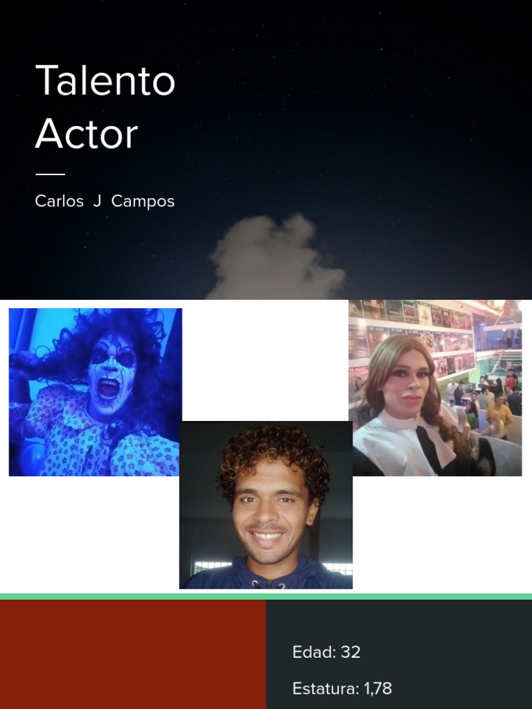 Carlos J. Campos: Actor y Animador | PDF | Ciencias sociales | Arte