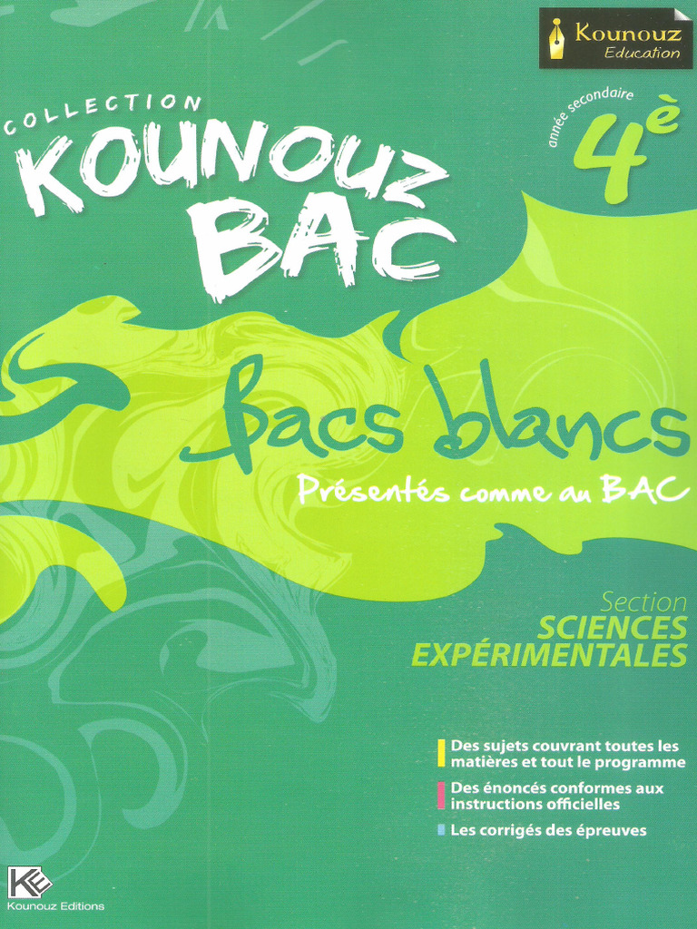 Kounouz Bac Blanc SC Exp | PDF