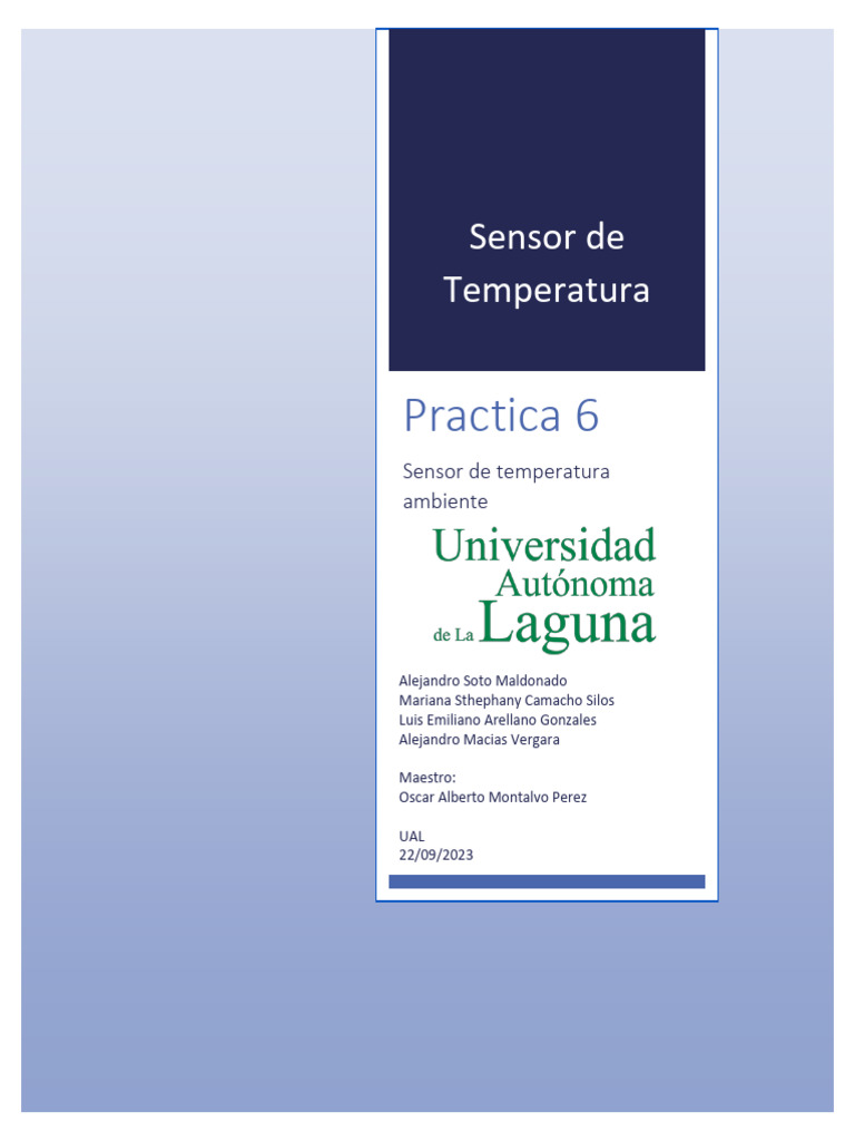 Practica 6 Sensor de Temperatura | PDF | Arduino | Periférico