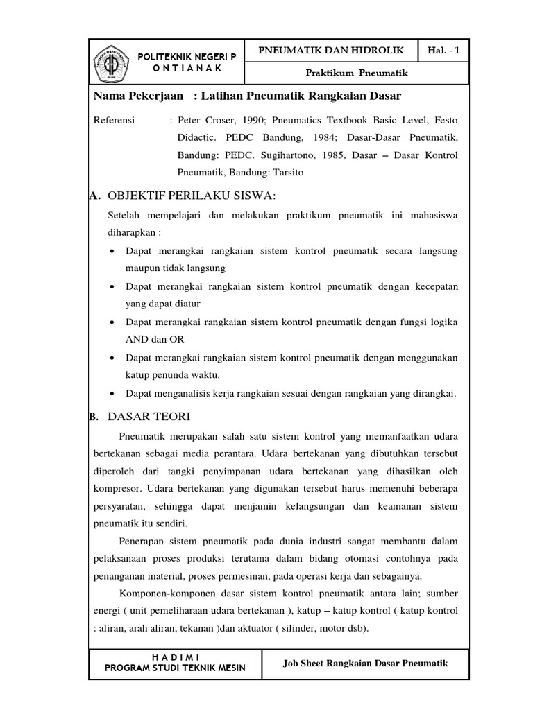 Job Sheet 1_Rangkaian Dasar | PDF