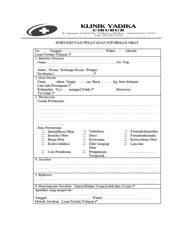 Form PIO Konseling PTO | PDF