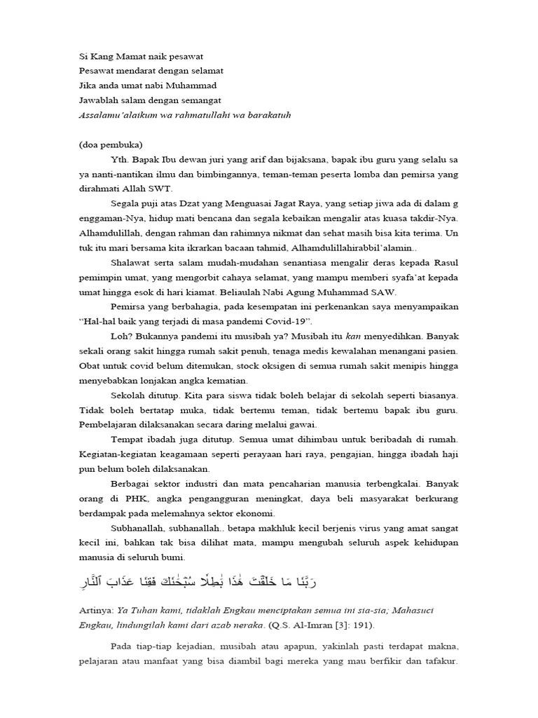 Pidato Mapsi 2021 | PDF