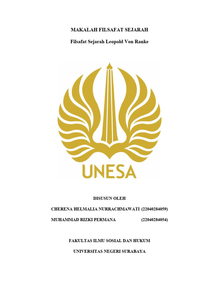 Makalah Leopold Von Ranke | PDF