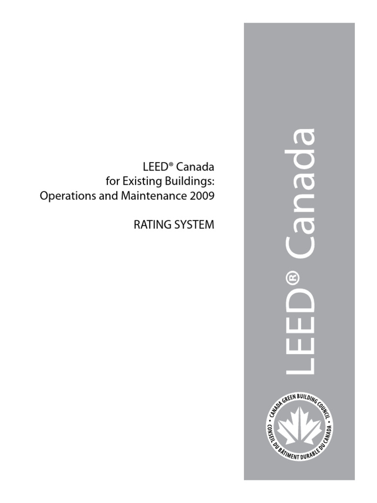 LEED Canada EBO&M Rating System | PDF | Sustainability | Green Building