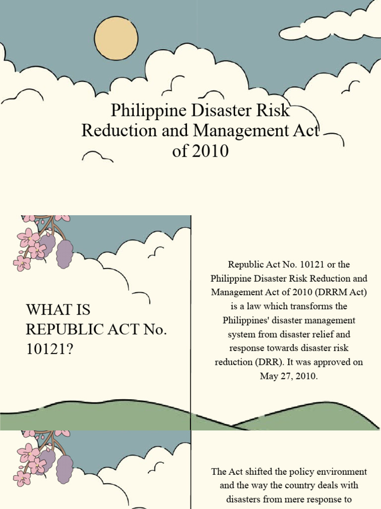 PDRRM Act of 2010 | PDF | Disaster Risk Reduction | Emergency Management