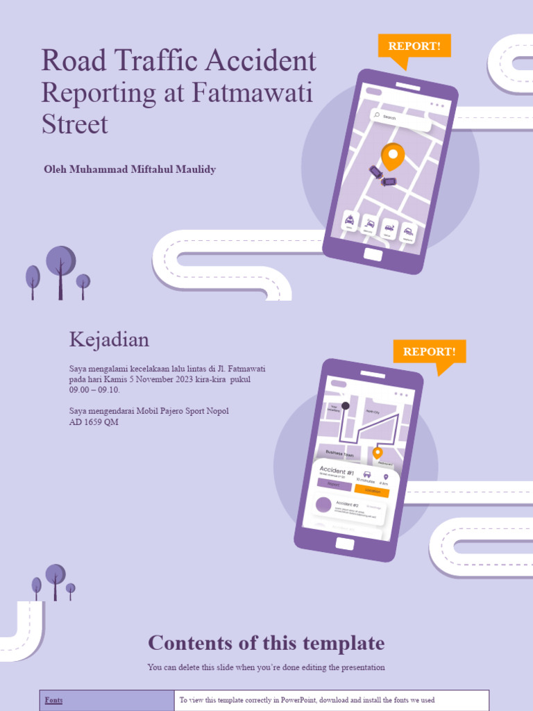 Fatmawati Street Traffic Accident Report | PDF | Science & Mathematics